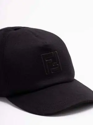 Fendi Baseball Cap With Embroidered Ff Detail - Multicolor