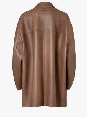 Fendi Oversize Leather Trench