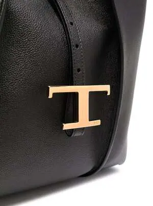 TOD'S T Timeless Pendant Tote Bag In Leather - Multicolor
