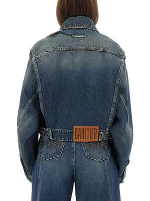JEAN PAUL GAULTIER Oversize Denim Jacket - Blue