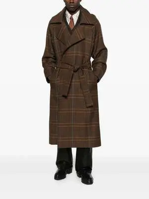 Saint Laurent Wool Raglan Coat