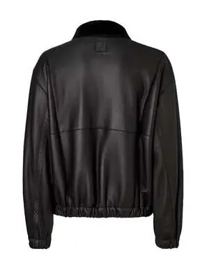 Fendi Shearling Lined Leather Blouson Jacket - Multicolor