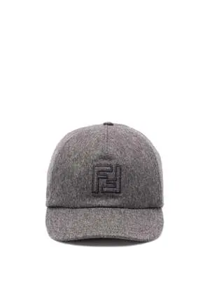 Fendi Baseball Cap With Embroidered Ff Detail - Multicolor