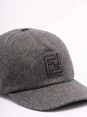 Fendi Baseball Cap With Embroidered Ff Detail - Multicolor