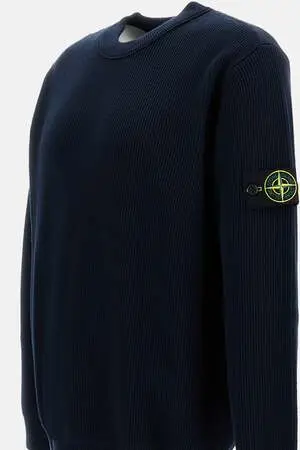 Stone Island Crewneck Sweatshirt With Removable Logo Patch
