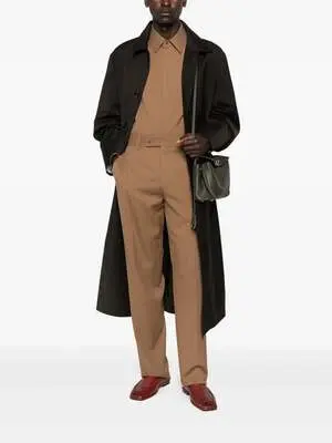 Fendi Wool Gabardine Cigarette Trousers - Multicolor