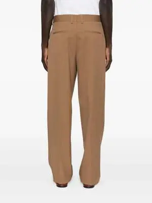 Fendi Wool Gabardine Cigarette Trousers - Multicolor