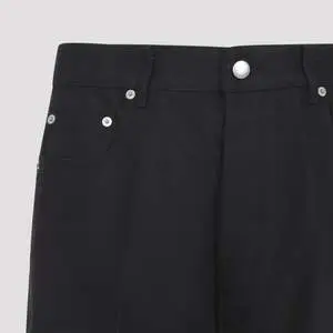 Rick Owens Geth Cotton Blend Jeans - Black