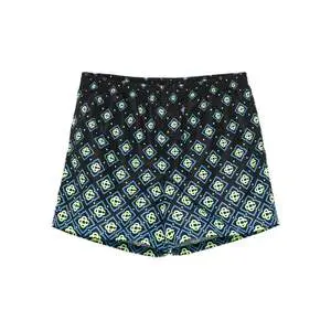Casablanca Beachwear Swim Shorts With Monogram Print - Black