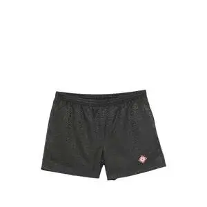 Casablanca Beachwear Swim Shorts With Monogram Print - Black