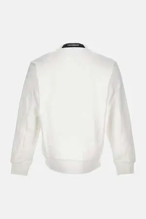 C.P. COMPANY Ribbed Crewneck Sweatshirt With Lens Detail