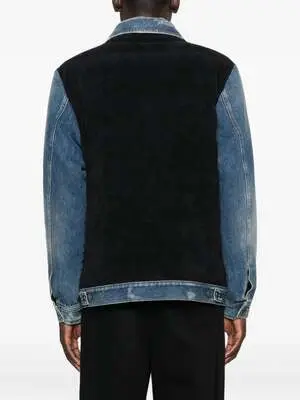 Dolce & Gabbana Paneled Corduroy And Denim Jacket