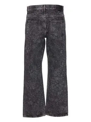 GOLDEN GOOSE Journey Skate Jeans With All Over Laser Flowers - Multicolor