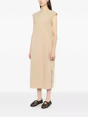 LESS Round Neck Sleeve Dress