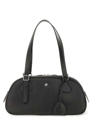 COURREGES Bowling Bag Friday Medium - Black