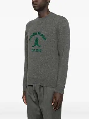 Prada Wool Blend Sweater With Logo