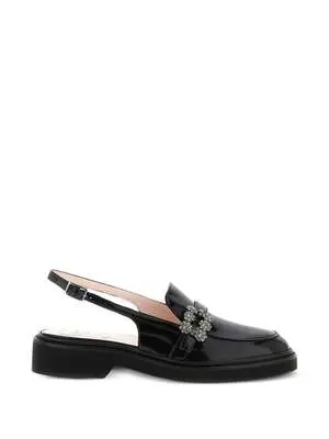 ROGER VIVIER Viv Rangers Embellished Leather Loafers - Multicolor