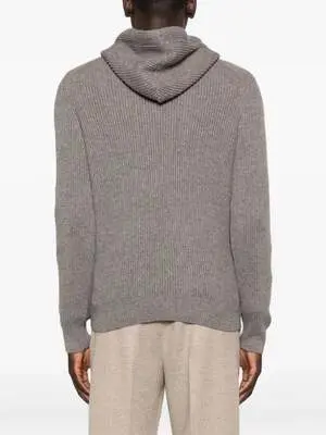 Tagliatore Ribbed Wool Hoodie
