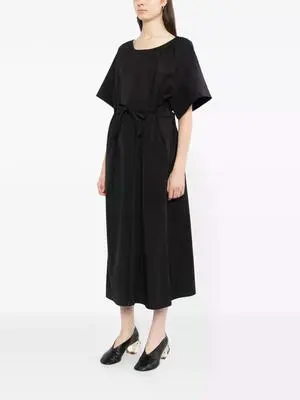 LESS Gathered Detail Elasticated Collar Dress