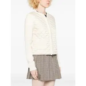 Moncler Quilted & Knitted Zip-up Jacket