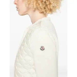 Moncler Quilted & Knitted Zip-up Jacket