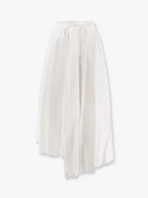 SELF-PORTRAIT Asymmetrical Flared Cotton Skirt