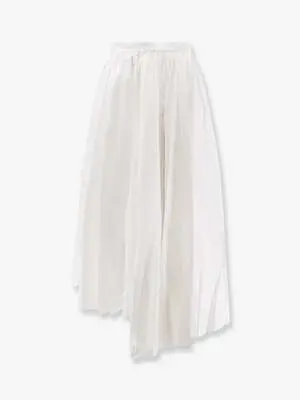 SELF-PORTRAIT Asymmetrical Flared Cotton Skirt