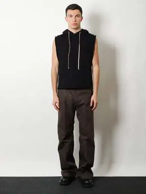 Rick Owens Wide Leg Trousers In Recycled Cotton Blend - Multicolor
