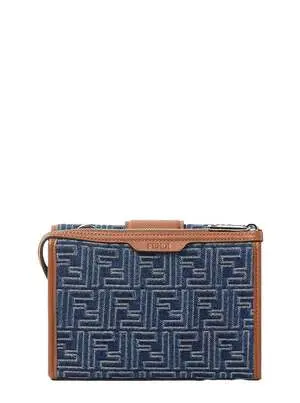 Fendi Baguette Double Crossbody Bag - Multicolor