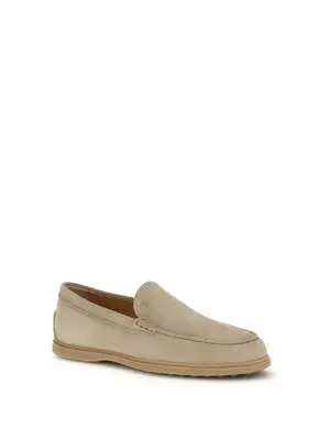 TOD'S Suede Slipper Loafers - Gray
