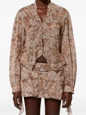 Isabel Marant Étoile Celeny Printed Cotton Voile Blouse - Multicolor