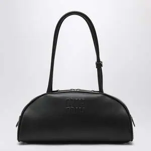 Miu Miu Medium Shoulder Bag In Leather - Black