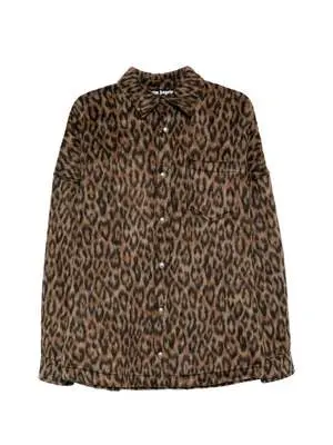 Palm Angels Classic Logo` Animalier Overshirt