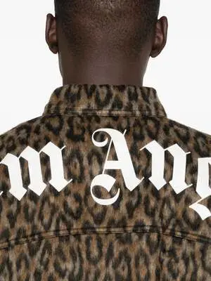 Palm Angels Classic Logo` Animalier Overshirt