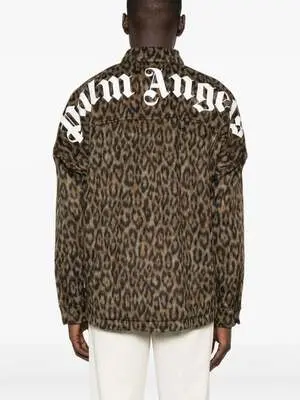 Palm Angels Classic Logo` Animalier Overshirt