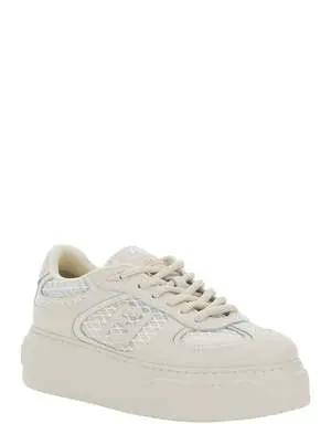 Fendi Leather And Mesh Sneakers - Multicolor