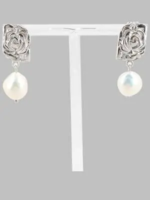 Magda Butrym Crystal Hoop Earrings - Silver