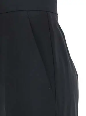 Max Mara Wool Wide Leg Pants - Black