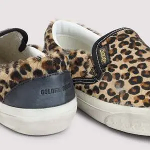GOLDEN GOOSE Leopard Print Slip-on Sneakers
