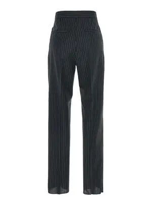 Max Mara Wool Striped Pants - Multicolor