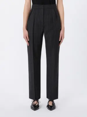 Max Mara Wool Striped Pants - Multicolor
