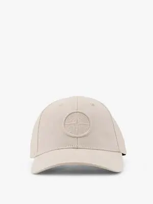 Stone Island Cotton Baseball Cap - Cream