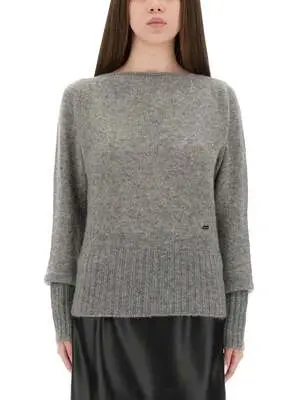 TOM FORD Boat-neck Fine Knit Sweater - Gray