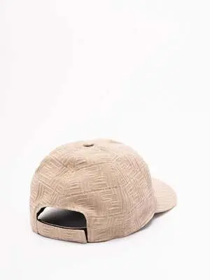 Fendi Ff Jacquard Cotton Baseball Cap