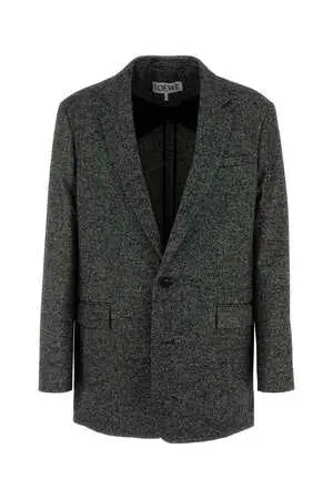 Loewe Two-tone Wool Blend Blazer - Multicolor