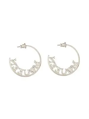 Alexander McQueen Logo Hoop Earrings