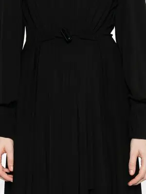 Loewe Midi Dress With Buckle Detail And Asymmetrical Hem