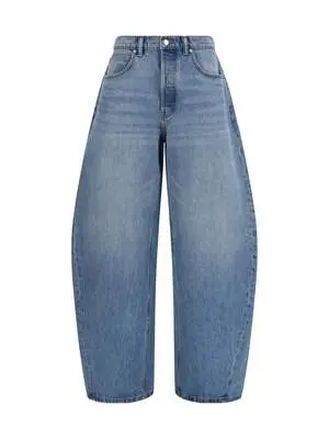 Alexander Wang Crystal Embellished Balloon Jeans - Blue