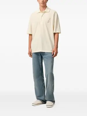 AMI Paris De Coeur Cotton Polo Shirt - Multicolor