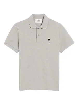AMI Paris De Coeur Cotton Polo Shirt - Multicolor